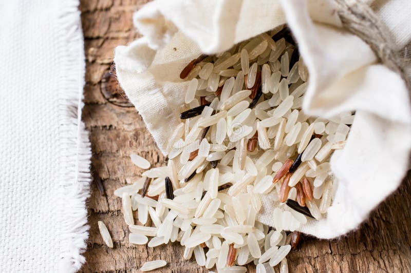Mixture of rice stock image. Image of mixture, organic - 49640077