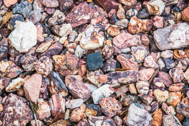 Mixture of Rocks and Reddish Earth. Sandy Texture Stock Photo - Image ...