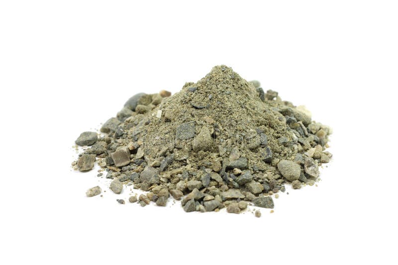 A Mixture of Sand, Clay and Gravel Stock Image - Image of rock ...