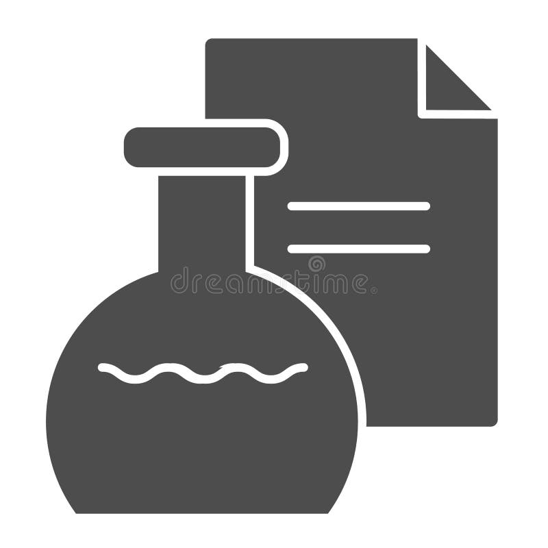 Mixture Solid Icon. Medicine Bottle with Cross Glyph Style Pictogram on ...