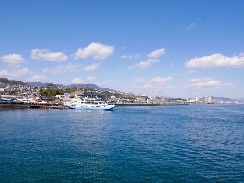Miyajima harbor in Japan stock image. Image of freshair - 82081399