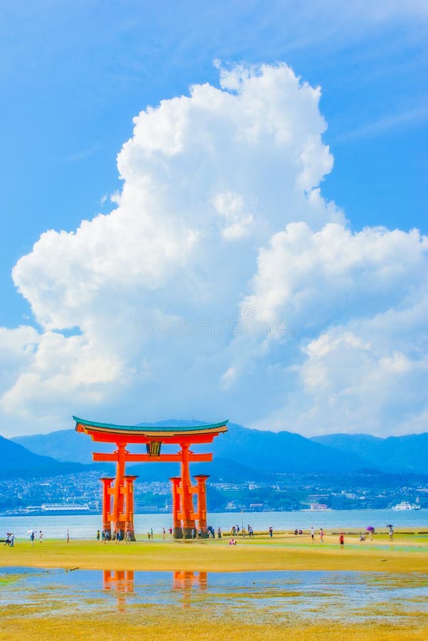 Miyajima / Itsukushima Shrine Torii Stock Photo - Image of natsutsuka ...