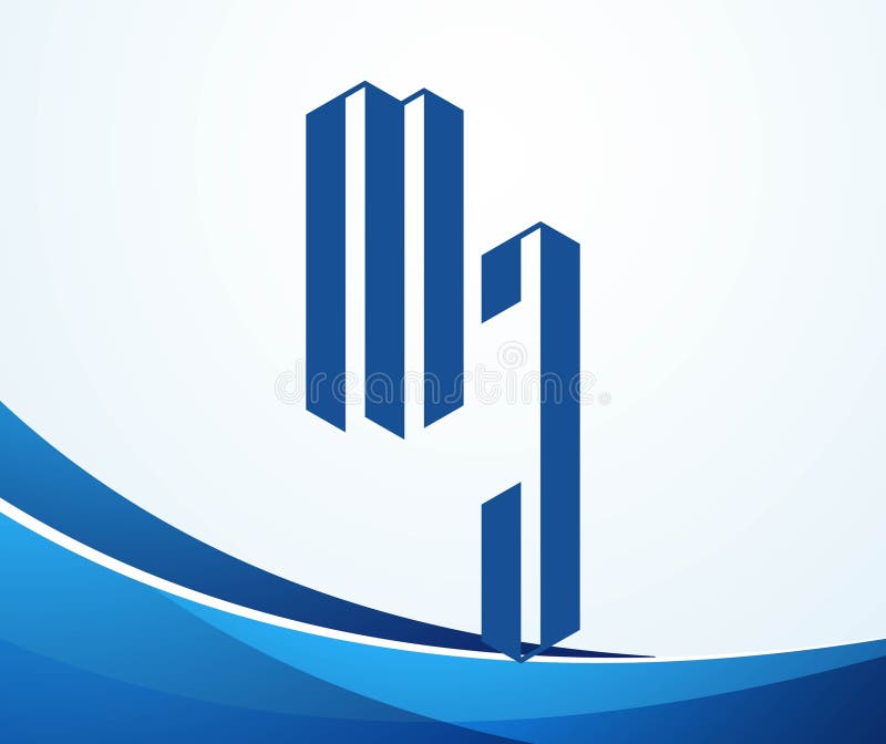 MJ Alphabet Letter Logo Design Template Elements Stock Vector ...