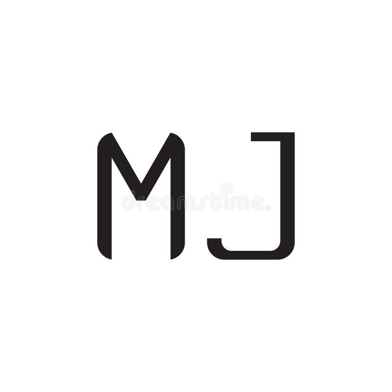 Mj Initial Letter Vector Logo Icon Stock Vector - Illustration of ...