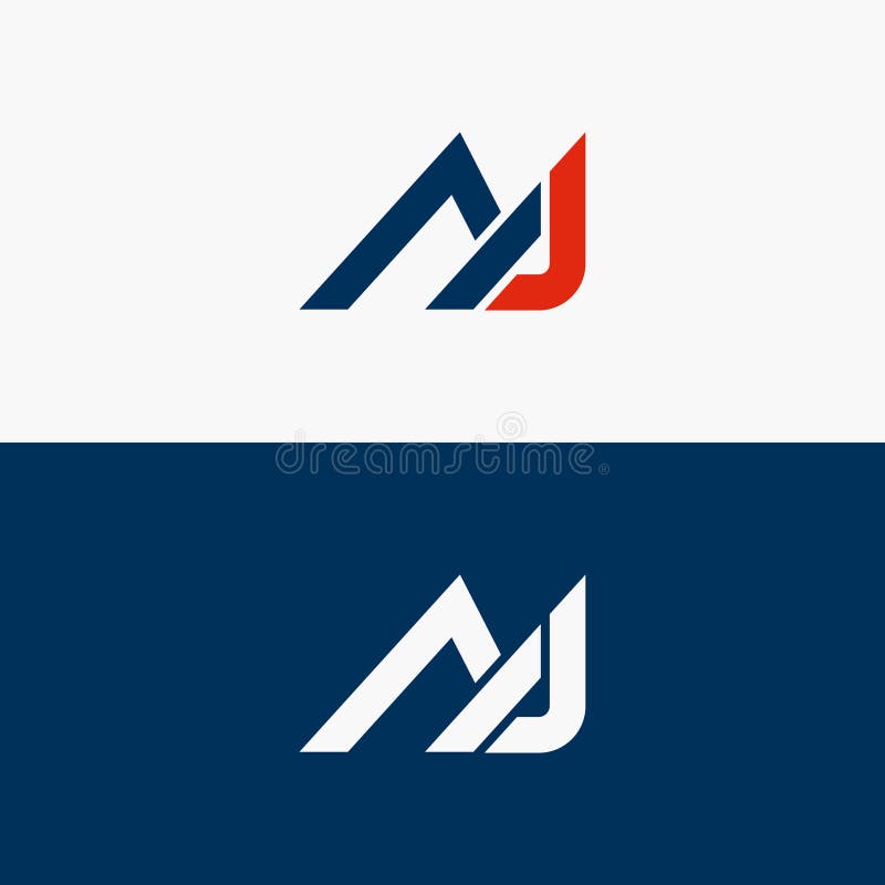 MJ Letter Logo Design. MJ Letter Logo Vector Illustration Stock Vector ...