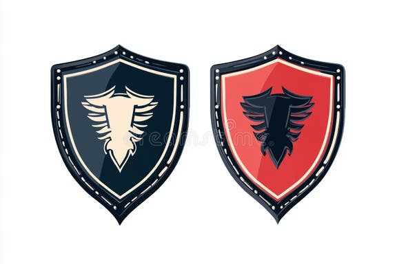 Dual Shield Emblem Logos – Protective Crest Badges with Bold Designs ...