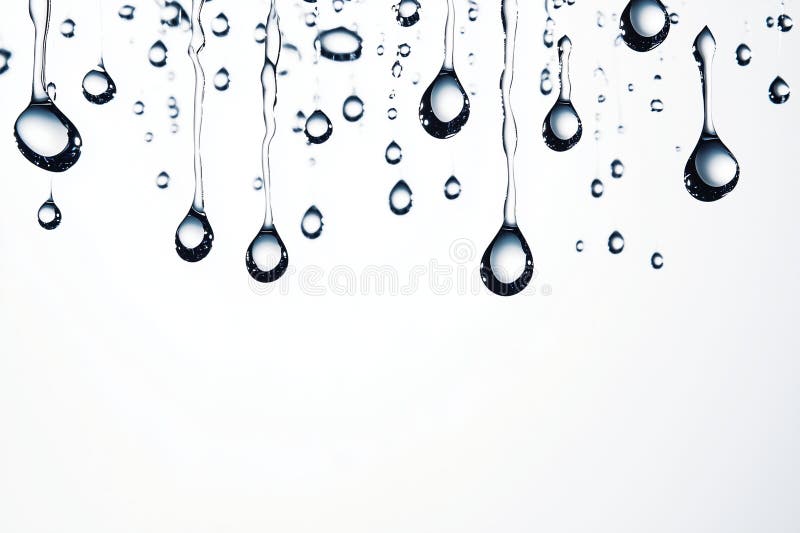 Crystal Clear Raindrops Falling Mid Air Stock Photos - Free & Royalty ...