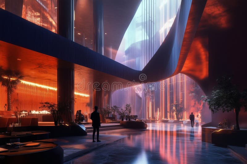 Neon Utopia Glimpse Future Stock Photos - Free & Royalty-Free Stock ...