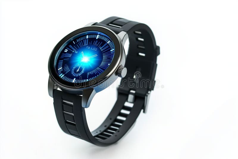 Modern Smartwatch with Analog-Style Display, Emphasizing Technology and ...