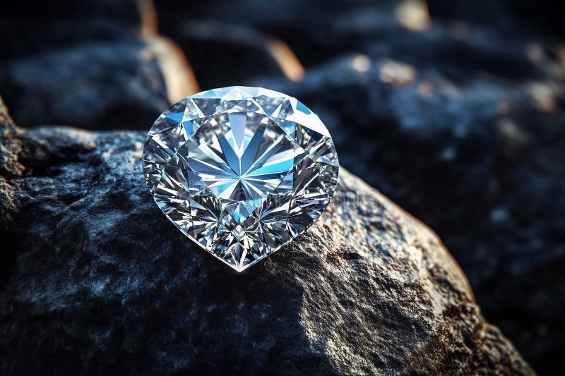 Sparkling Blue Diamond Rough Rock Surface Stock Photos - Free & Royalty ...