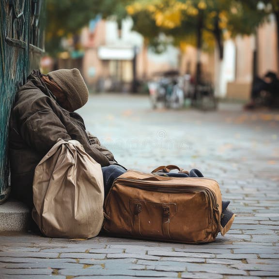 Urban Solitude: the Plight of Homelessness Captured in a Cityscape ...