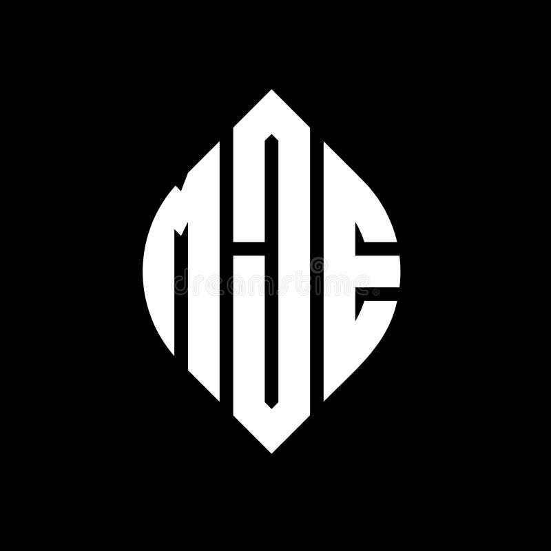 MJE Circle Letter Logo Design with Circle and Ellipse Shape. MJE ...
