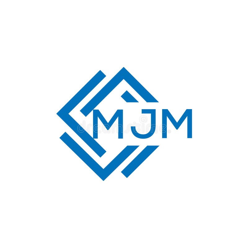 MJM Letter Logo Design on White Background. MJM Creative Circle Letter ...
