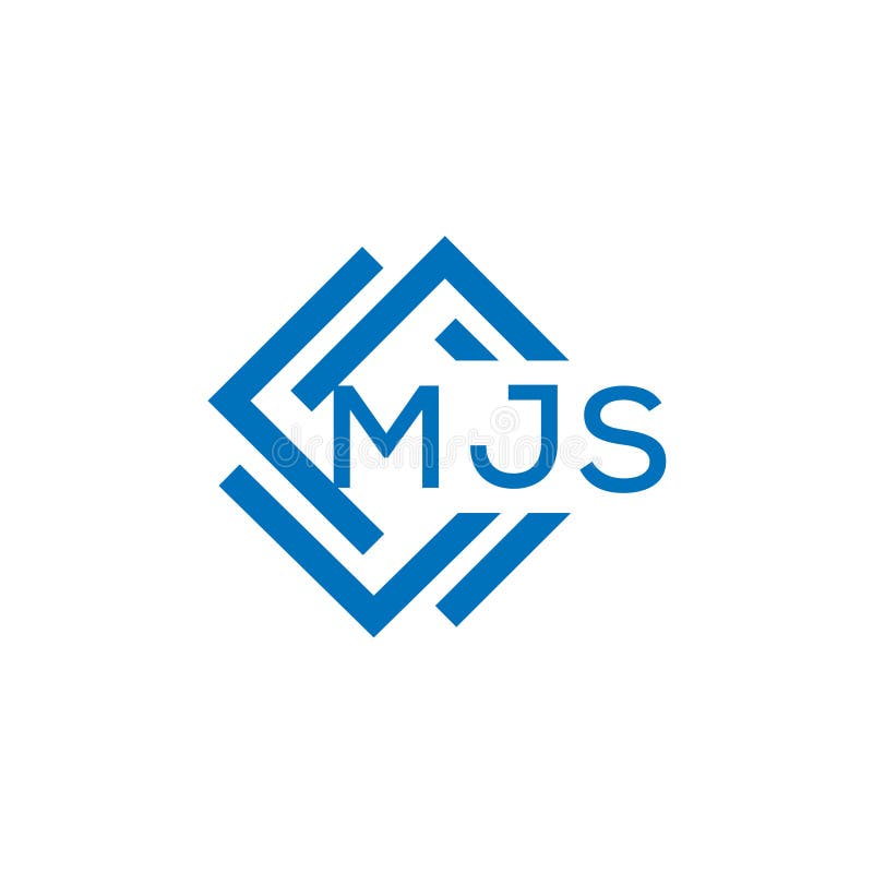 MJS Letter Logo Design on White Background. MJS Creative Circle Letter ...