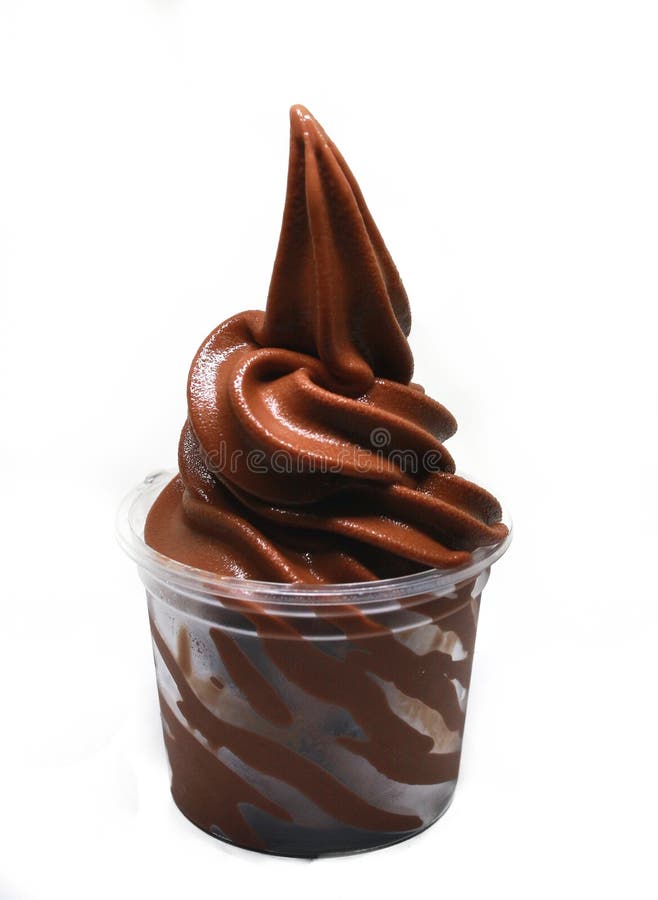 Mjuk Serveglass I En Kopp Med Toppning Arkivfoto - Bild av piskat ...