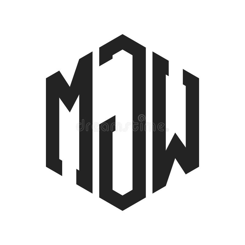 MJW Logo Design. Initial Letter MJW Monogram Logo Using Hexagon Shape ...