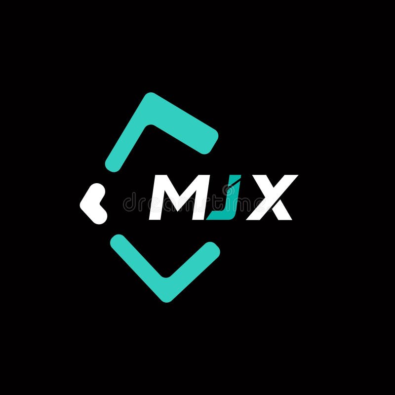 MJX Creative Minimalist Letter Logo. MJX Unique Vector Initials ...