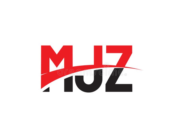 MJZ Letter Initial Logo Design Stock Vector - Illustration of type ...