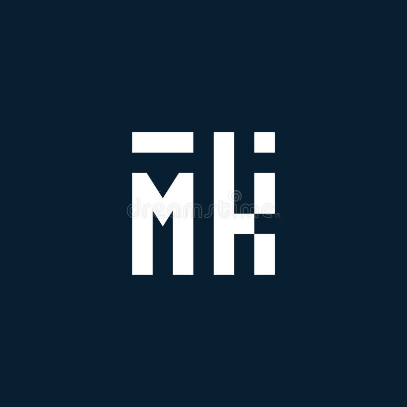 MK Initial Monogram Logo with Geometric Style Stock Vector ...