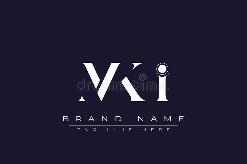 MKI Abstract Letter Logo Design Stock Vector - Illustration of logo ...