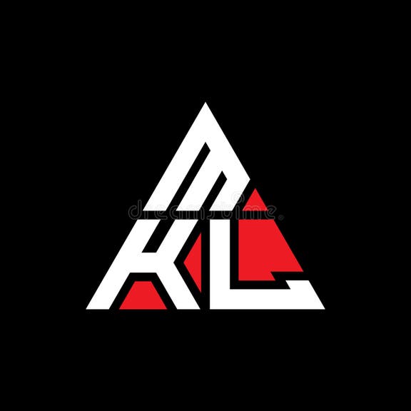 MKL Triangle Letter Logo Design with Triangle Shape. MKL Triangle Logo ...