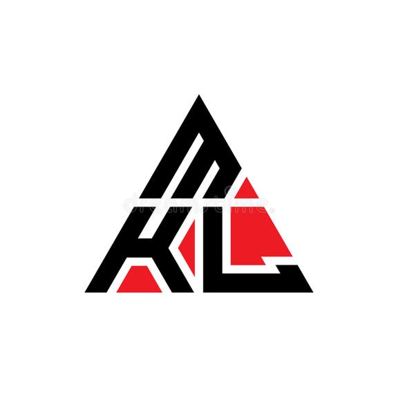MKL Triangle Letter Logo Design with Triangle Shape. MKL Triangle Logo ...