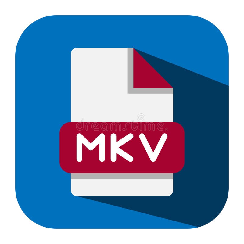Mkv File Type Flat Icon. Video File Format with a Minimalist Design ...