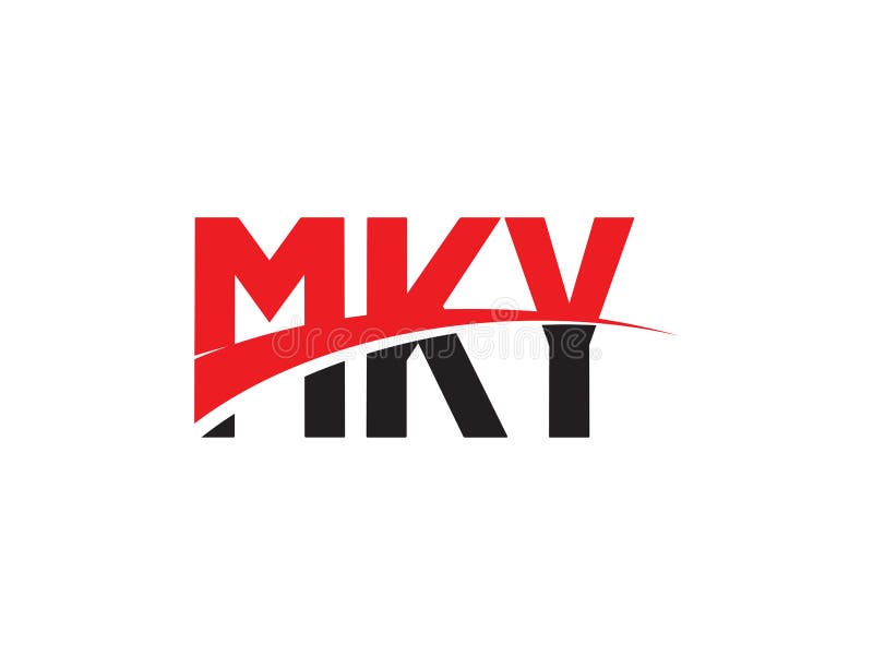 MKY Letter Initial Logo Design Stock Vector - Illustration of brand ...