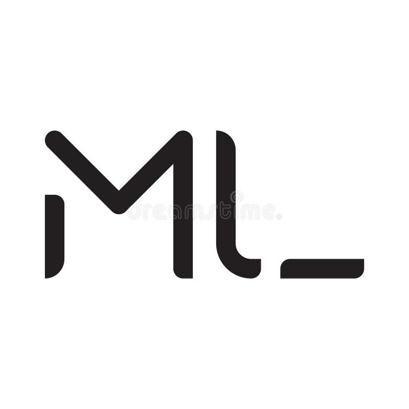 Ml Initial Letter Vector Logo Icon Stock Vector - Illustration of ...
