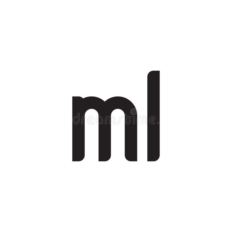 Ml Initial Letter Vector Logo Icon Stock Vector - Illustration of ...