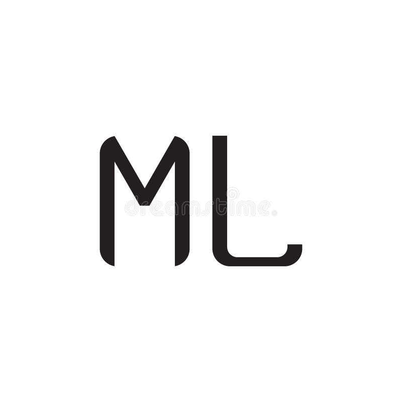 Ml Initial Letter Vector Logo Icon Stock Vector - Illustration of ...