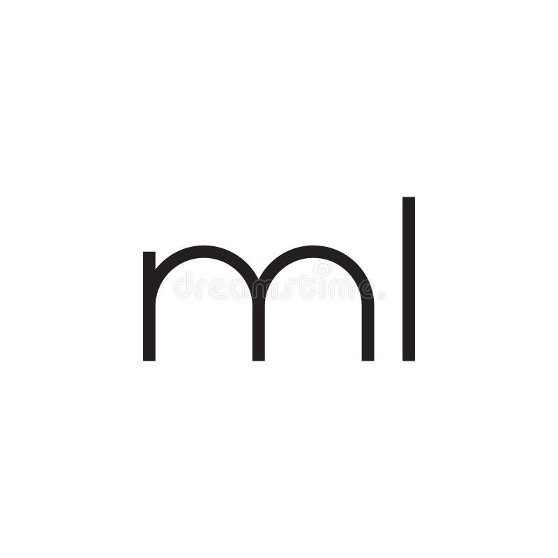 Ml Initial Letter Vector Logo Icon Stock Vector - Illustration of clean ...