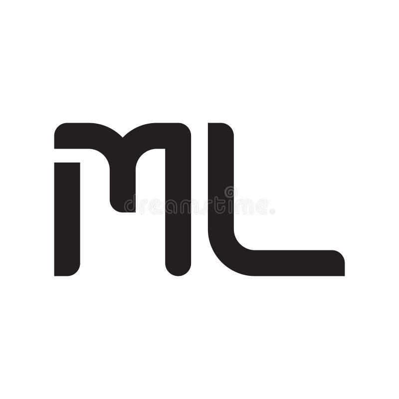 Ml Initial Letter Vector Logo Icon Stock Vector - Illustration of ...