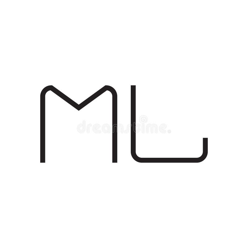 Ml Logo Letter Initial Logo Stock Illustrations – 947 Ml Logo Letter ...