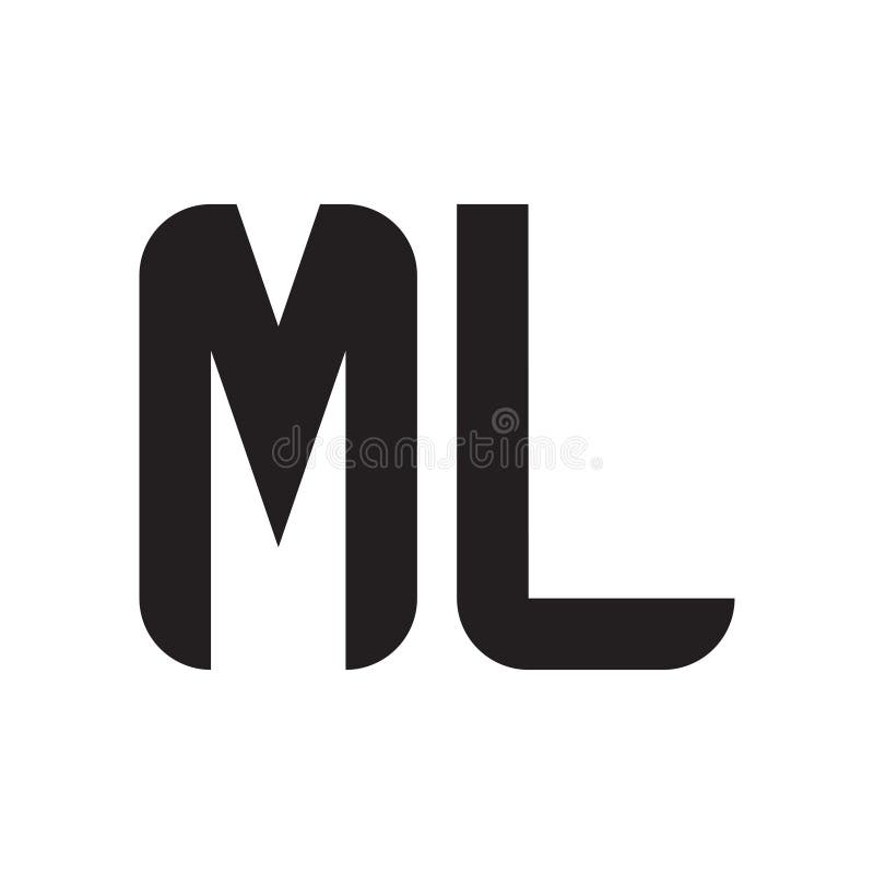 Ml Initial Letter Vector Logo Icon Stock Vector - Illustration of ...