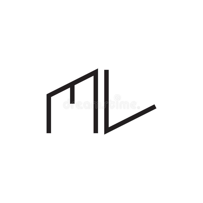 Ml Initial Letter Vector Logo Icon Stock Vector - Illustration of ...
