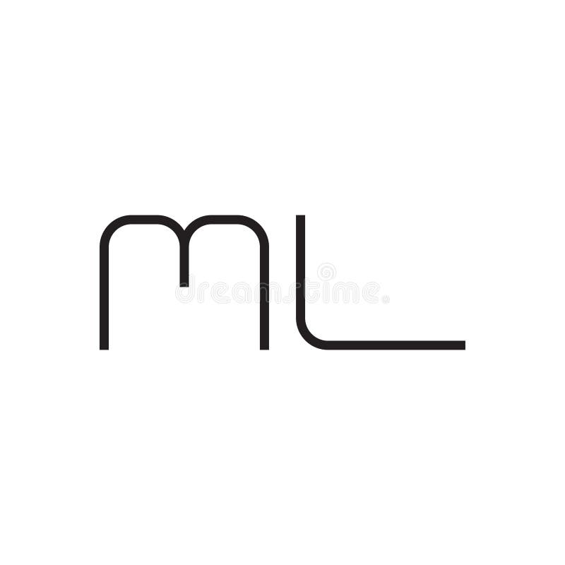 Ml Initial Letter Vector Logo Icon Stock Vector - Illustration of ...