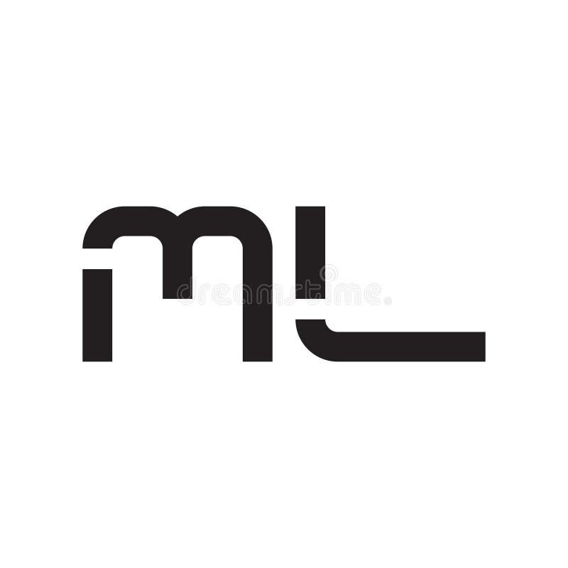 Ml Initial Letter Vector Logo Icon Stock Vector - Illustration of ...