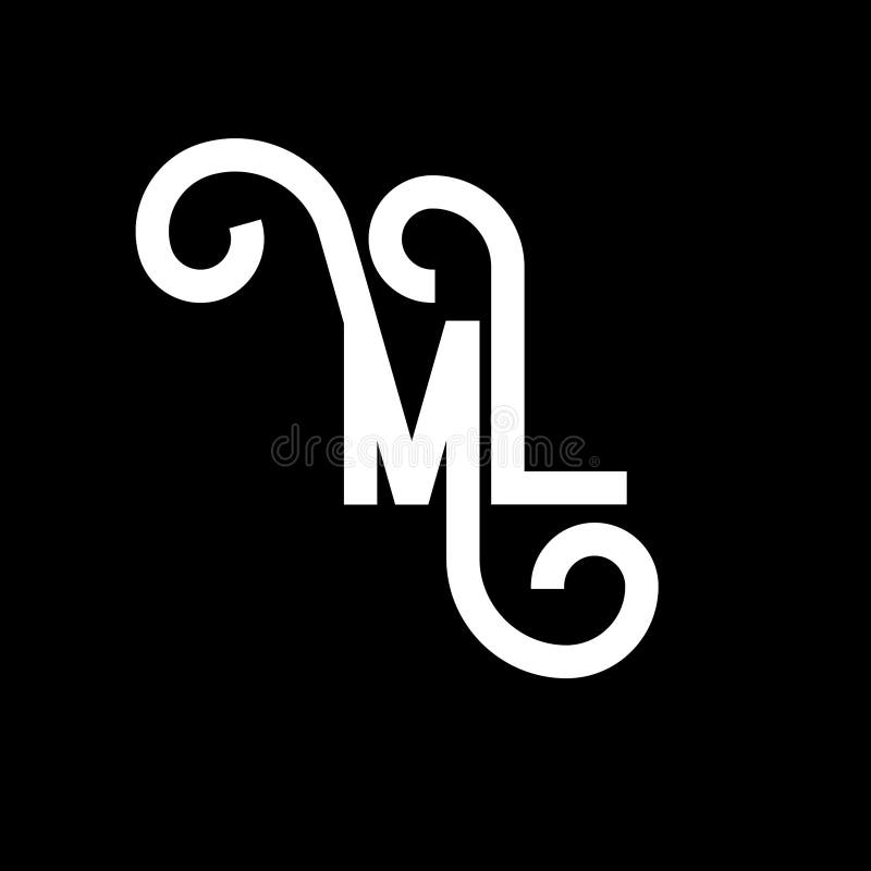Ml Letter Logo Design Initial Letters Ml Logo Icon Abstract Letter Ml Minimal Logo Design