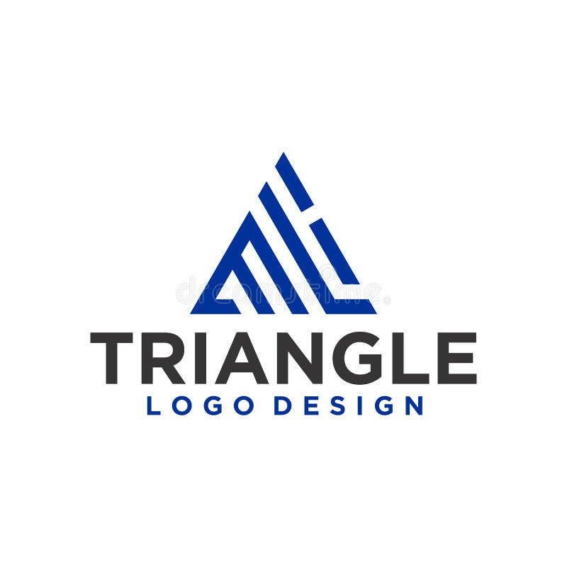 Ml mb triangle logo design stock vector. Illustration of icon - 238098624