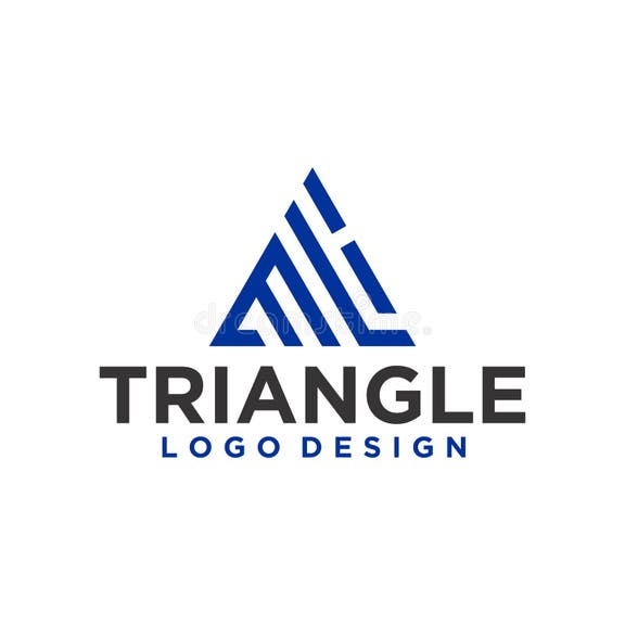 Ml mb triangle logo design stock vector. Illustration of icon - 238098624