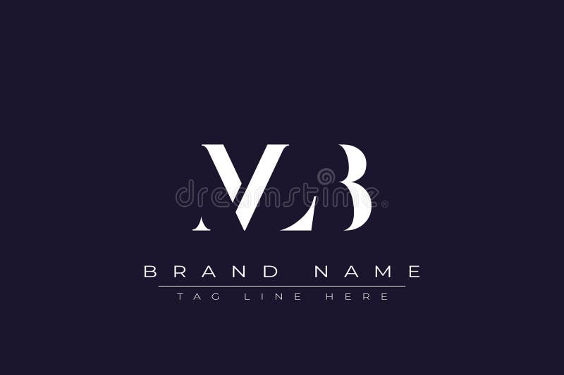 MLB Abstract Letter Logo Design Stock Vector - Illustration of badge ...