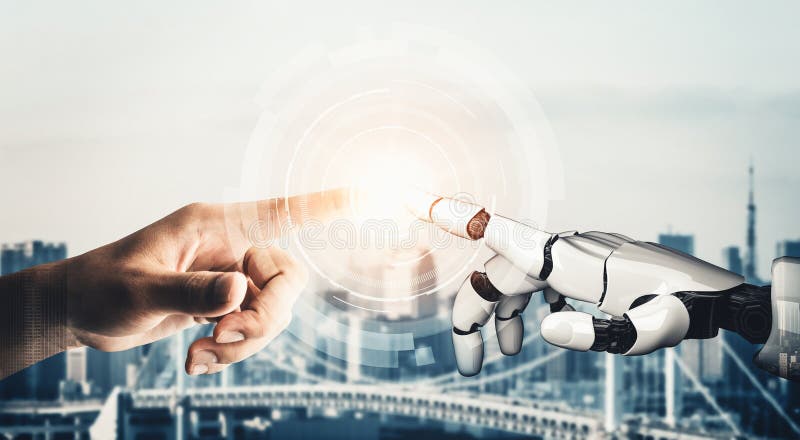 MLB Futuristic AI Thinking of Droid Robot Artificial Intelligence ...