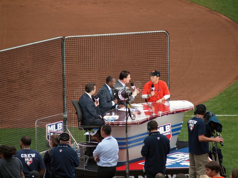 MLB Network Crew Interviews Rob Schneider Editorial Photography - Image ...
