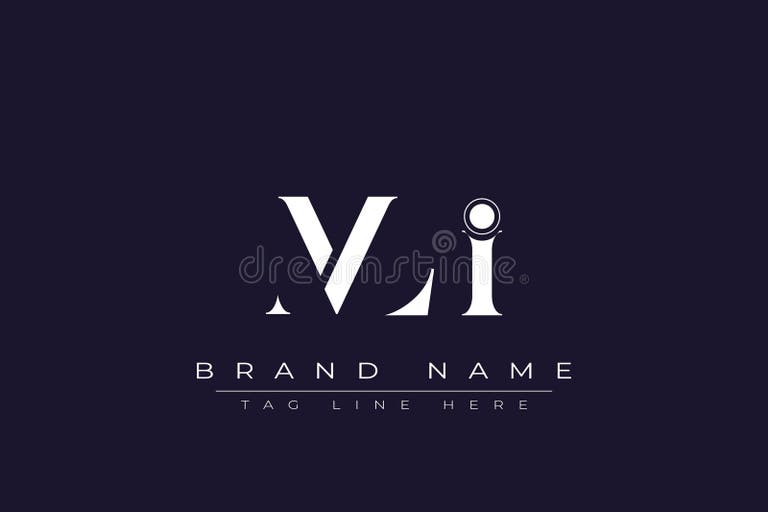 MLI Abstract Letter Logo Design Stock Vector - Illustration of vector ...