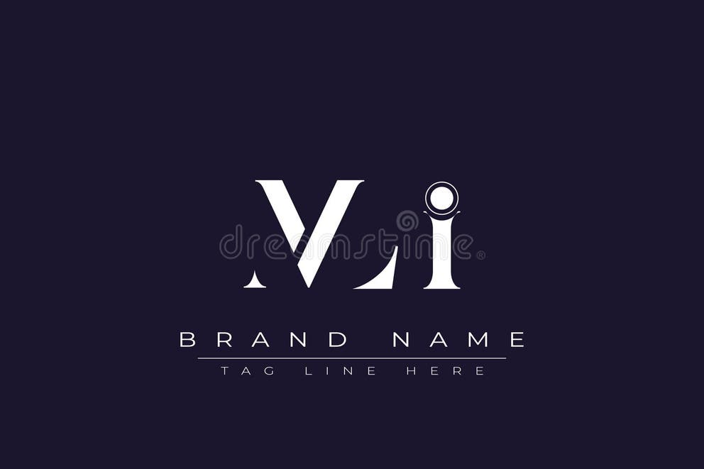 MLI Abstract Letter Logo Design Stock Vector - Illustration of vector ...