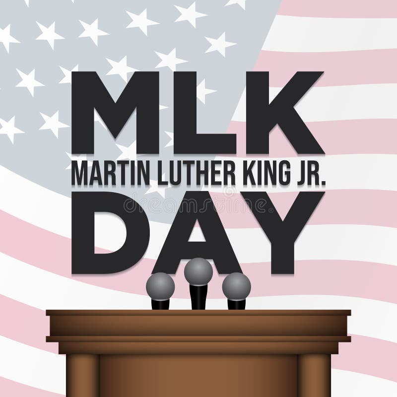 MLK Day Background Design editorial stock image. Illustration of ...