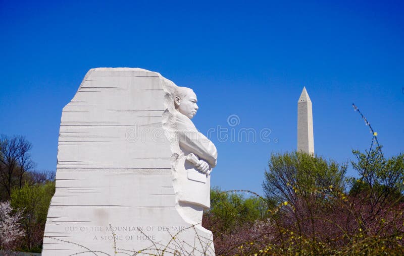 Martin Luther King Memorial at Sunrise Editorial Photography - Image of ...