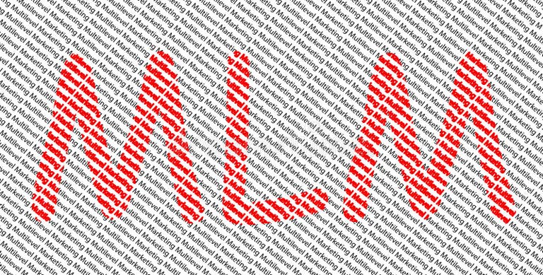 MLM Banner in Red and Black Stock Vector - Illustration of model ...