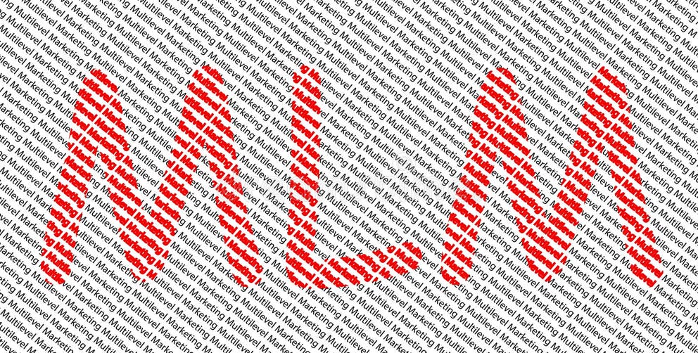 MLM Banner in Red and Black Stock Vector - Illustration of model ...